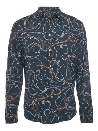 Louis Vuitton chemise imprimée - Bleu