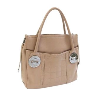 Chanel Sac &agrave; main vintage doccasion - Femme - Pre-owned - Beige - Taille: ONE Size