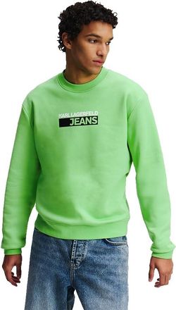 Karl Lagerfeld Karl Lagerfeld Jeans Regular Logo Sweat, Men, Red, Sweatshirt