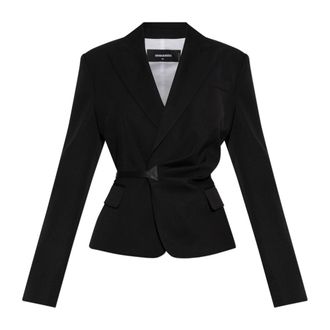 Dsquared2 Damen, Jacken, Schwarzk, 2XSGr&ouml;&szlig;e