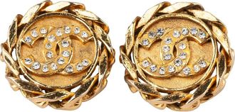 Chanel Halskette - Chanel Crystal CC Earclips - Gr. unisize - in Mehrfarbig - f&uuml;r Damen