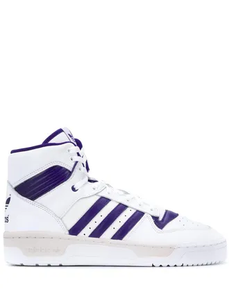 adidas baskets montantes &agrave; lacets - Blanc