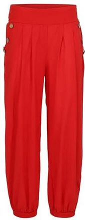 Malito more than fashion Malito - Pantalon bouffant pour femme - Pantalon en tissu léger pour la plage et le quotidien - Pantalons décontractés décontractés pour lété - Pantal