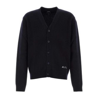A.P.C. Kevin Cardigan - - Knitwear - Herren - Blau - S