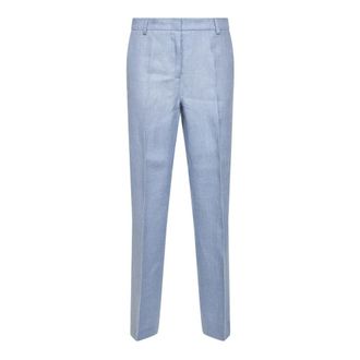 Max Mara Malizia Leinenhose - - Trousers - Damen - Blau - L