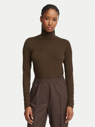 Max Mara Rollkragenpullover Multif 2625946012 Dunkelbraun Regular Fit