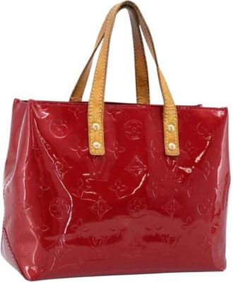 Louis Vuitton Sac &agrave; main vintage en cuir verni doccasion - Femme - Pre-owned - Rouge - Taille: ONE Size