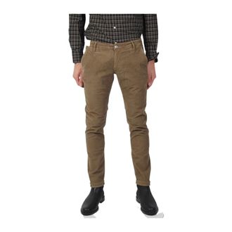 Pantaloni Torino Stretch-Samt-Hose - Stylische Herrenhose - - Trousers - Herren - Beige - W40