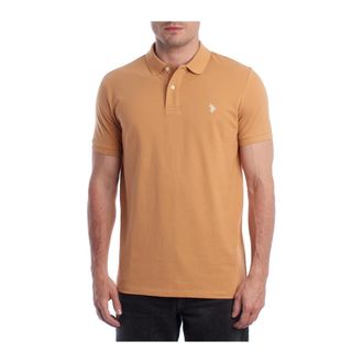 U.S.Polo Association Poloshirt mit kurzen &Auml;rmeln - - Tops - Herren - Braun - XL