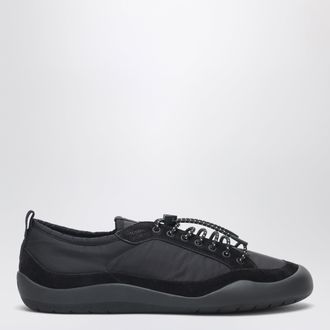 Prada Schwarze Speedrock-Sneaker aus Re-Nylon und Veloursleder