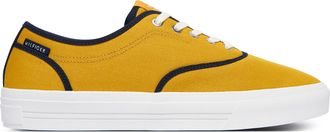 Tommy Hilfiger Sneakers aus Stoff Tommy Hilfiger Th Vulc Cup Long Lace Canvas FM0FM05874 Gelb