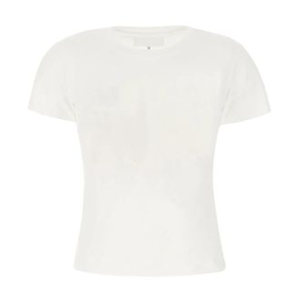 Maison Margiela Logo Small T-Shirt - - Tops - Damen - Wei&szlig; - S