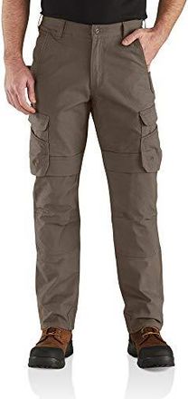 Carhartt Work in Progress Steel Rugged Flex Relaxed Fit Ripstop Pantalon Cargo Double Devant Utilitaire de Travail, Tarmac, 34W x 30L Homme