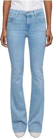7 For All Mankind Femme, Jeans, Bleu, Taille: W27 Embellished Pocket Bootcut in Slim Illusion