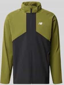 New Balance Trainingsjacke mit Stehkragen und Rei&szlig;verschluss