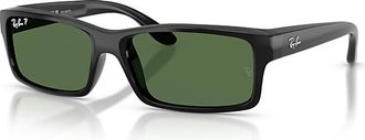 Ray-Ban Rb4151 Sonnenbrillen Schwarz Fassung Gr&uuml;n Glas Polarisiert 59-17
