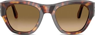 Persol lunettes de soleil &agrave; monture carr&eacute;e - Marron