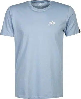 Alpha Industries Herren T-Shirt blau Baumwolle