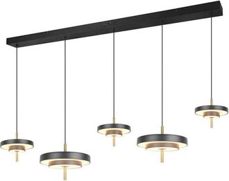 Trio H&auml;ngelampe Pendelleuchte Esszimmerlampe LED H&ouml;henverstellbar dimmbar CCT schwarz