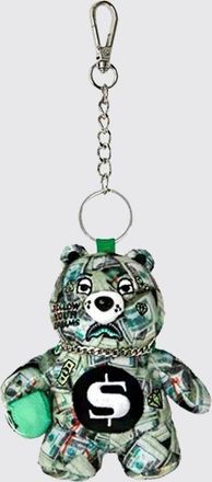 Sprayground Teddyb&auml;r-Schl&uuml;sselanh&auml;nger aus Fleece mit Grafikdruck und Karabinerhaken