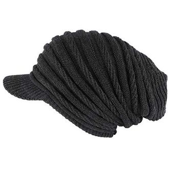 Nyls Création Bonnet Casquette Rasta Gris Kift Mixte