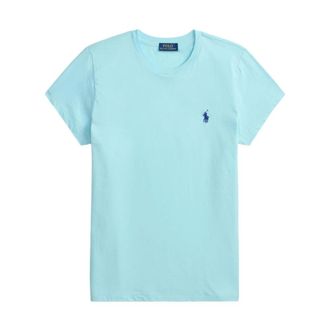 Polo Ralph Lauren Femme, Tops, Bleu, Taille: 38 FR T-Shirt Ras du Cou