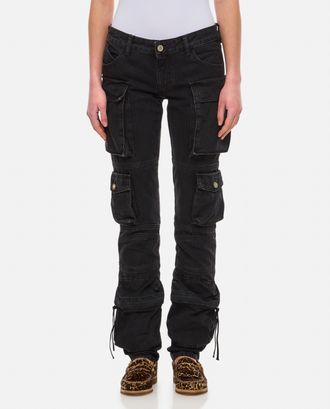 The Attico Essie Cargo Denim Hose