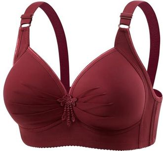 Generic Mince Laceless Confortable Respirant Sous-v&ecirc;tements Grande Taille Boucle Femme Soutien-gorge Col V Gilet Bralette Sans Fil Soutien-gorge 36 C Femmes B