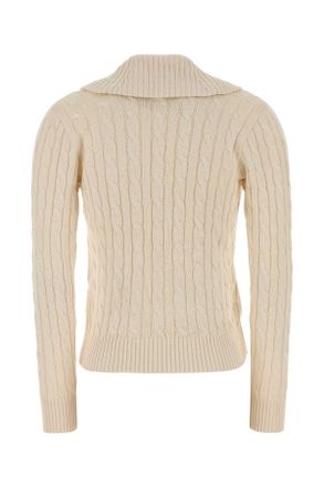 Polo Ralph Lauren Cable-Knit Wool Blend Sweater - Beige