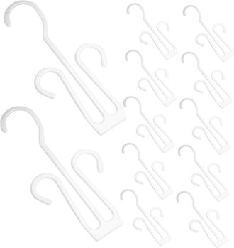 DOITOOL 25 St&uuml;ck Teiliges Schuhhaken Kunststoff Stapelbare Wandhalter zur Platzsparenden Aufbewahrung und Trocknung von Hausschuhen Pantoffeln und Schuhen Mod