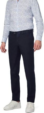 Hiltl Herren Hose blau Slim Fit