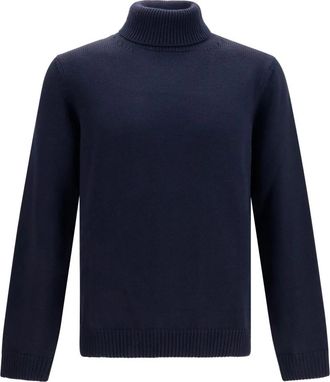 Roberto Collina Rollkragenpullover aus Wolle - - Knitwear - Herren - Blau - XL