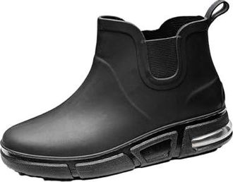 Generic YANFJHV Bottes en caoutchouc pour homme - Imperm&eacute;ables &agrave; leau - Courtes - Bottes de pluie - Antid&eacute;rapantes - Chaussures de travail - Chaussures de jar