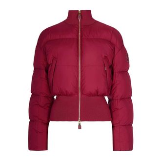 Elisabetta Franchi Femme, Vestes, Rouge, Taille: 38 FR Piumino in tessuto tecnico