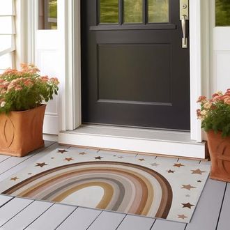 Generic Multicolore Tapis Doux et Moelleux, Minimaliste Dessin anim&eacute; &eacute;toiles Tapis Design &agrave; Poil Ras Doux pour Salle &agrave; Manger Chambre Adulte et Ado 140 x 200 