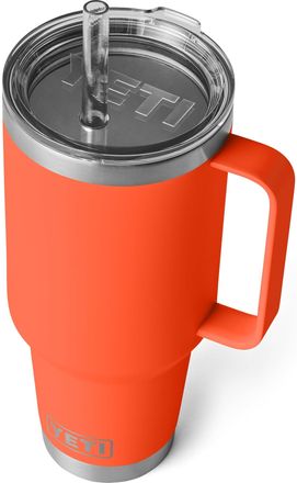 Yeti Rambler Trinkbecher Mit Trinkhalmdeckel, Papaya, 42 oz (1,2 l)