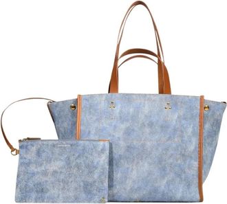 Jerome Dreyfuss Femme, Sacs, Bleu, Taille: ONE Size L&eacute;on M Tote Bag