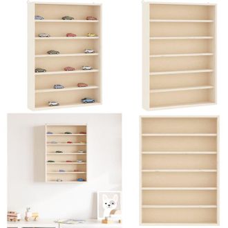 vidaXL Sammlervitrine aus Holz mit 6 Regalen 40x8,5x55 cm - Vidaxl