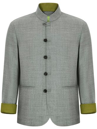 Shanghai Tang Jacke mit f&uuml;nf Kn&ouml;pfen - Grau