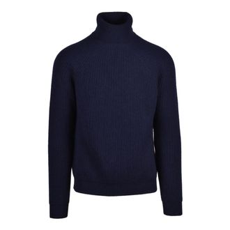 Alpha Studio Pullover mit Rollkragen - - Knitwear - Herren - Blau - XL