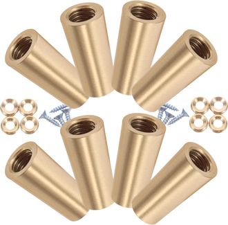 BESPORTBLE 8 St&uuml;ck Messing F&uuml;&szlig;e f&uuml;r Holztabletts Konisch Polierte rutschfeste Untersetzer f&uuml;r M&ouml;bel Schneidebretter Schmuckk&auml;stchen Langlebiger Schutz und Elegan