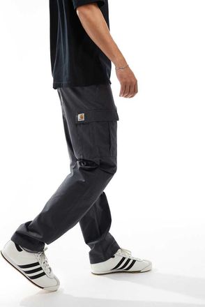 Carhartt Work in Progress Aviation - Schmal geschnittene Hose in Grau-Weiß