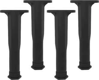 SOLUSTRE 4 St&uuml;ck Verstellbare T F&ouml;rmige Bettgestell St&uuml;tzbeine aus Langlebigem PP Material H&ouml;henverstellbar 18-345cm Stabile M&ouml;belbeine f&uuml;r Bettrahmen und M&ouml;be