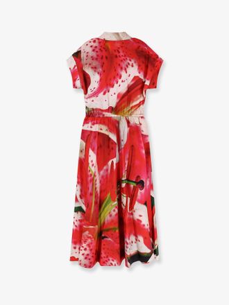 Tory Burch Womens Silk Chemisier Dress Multicolour