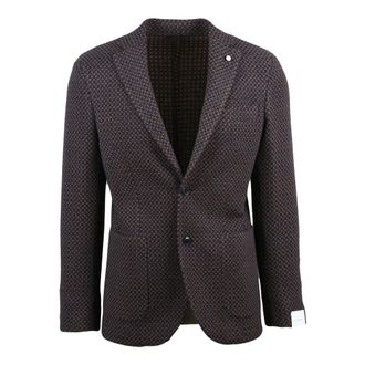 Luigi Bianchi Mantova Giacca Stondata - - Jackets - Herren - Braun - M