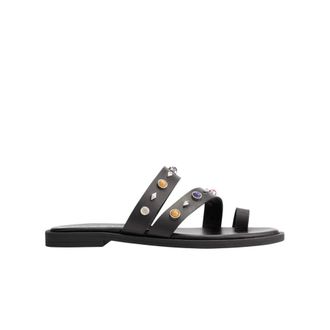 Nikkie Nikkie, Femme, Chaussures, Noir, Taille: 36 EU Boho Slide Sandales Noires