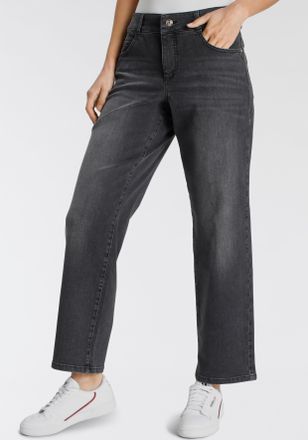 MAC Broeken Bequeme Jeans MAC Gracia, Damen, Gr. 34, L&auml;nge 34, grau (grau wash), Denim/Jeans, Obermaterial: 92% Baumwolle, 6% Polyester, 2% Elasthan, unifarben, c