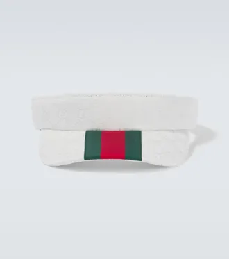 Gucci Visor Web Stripe GG Canvas