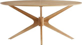 Miliboo Ovaler Design-Esstisch aus Eiche L160 cm DIELLI