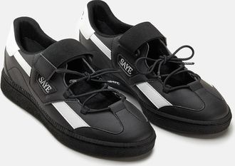 SAYE Damen vegan Sneaker M70 Muse Schwarz Wei&Atilde;Y